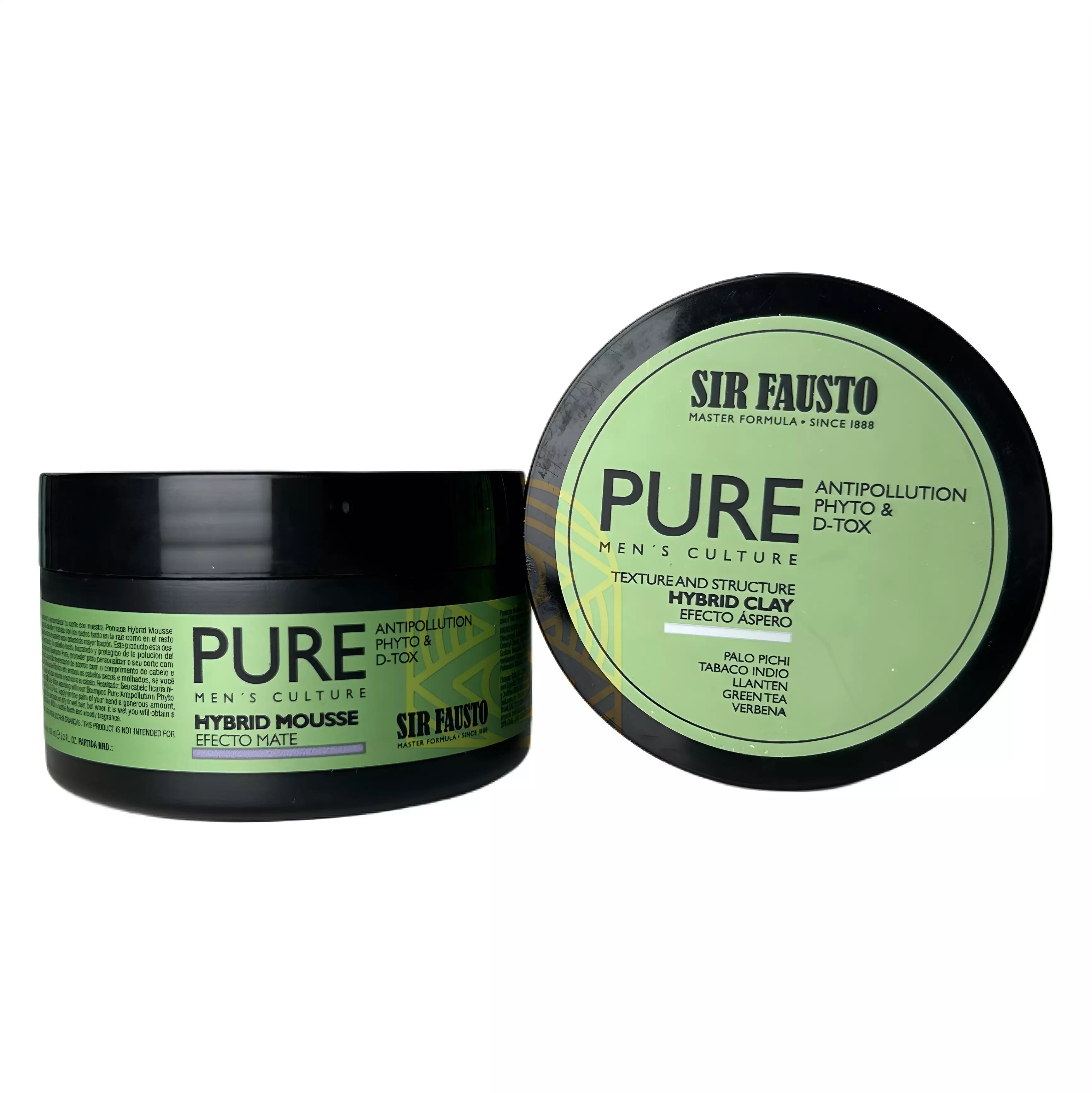 Hybrid Mousse Pure D-Tox 100ml Sir Fausto | Volumen y Frescura – Cavaro